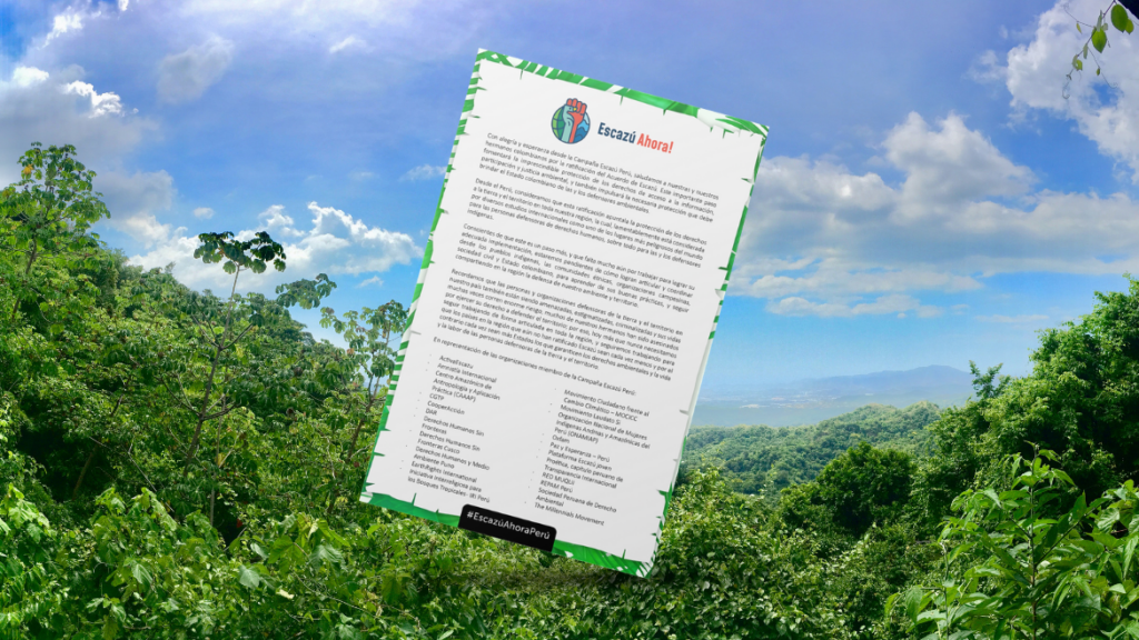 Plataforma Escazú Perú saluda el avance en la ratificación del Acuerdo ...